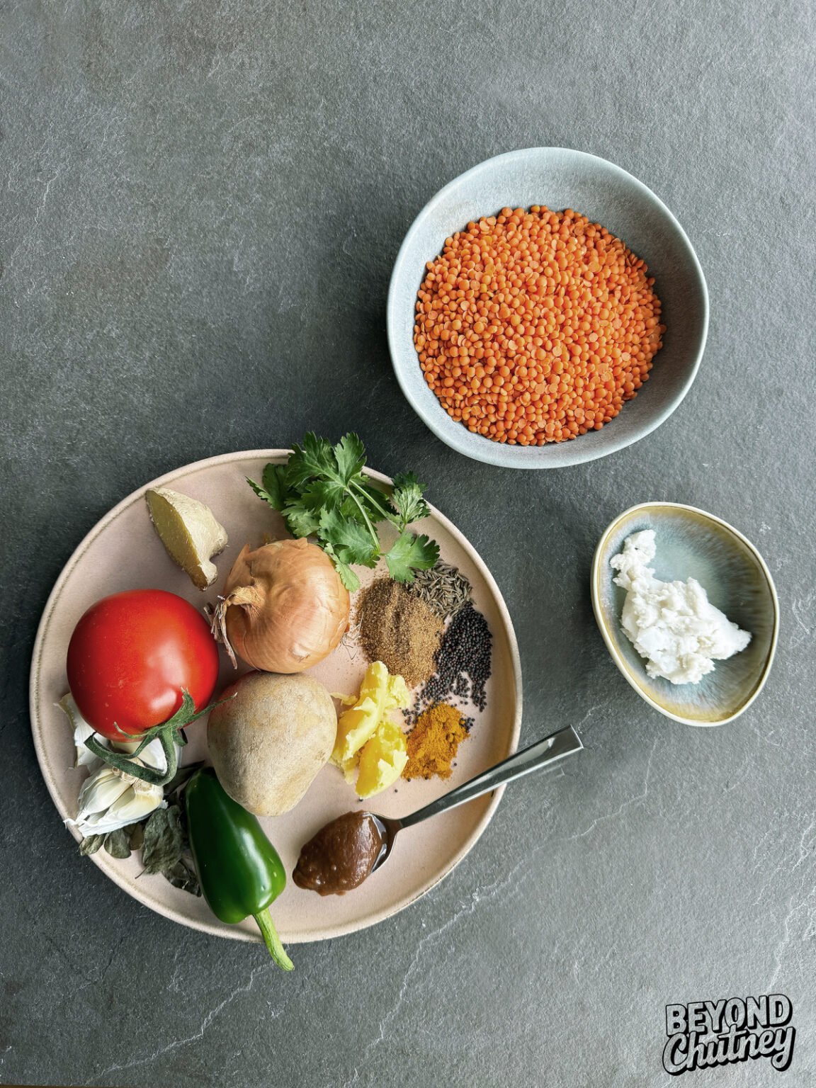 Creamy Red Lentil Curry with Potatoes and a Sweet-Sour Kick - Beyond ...