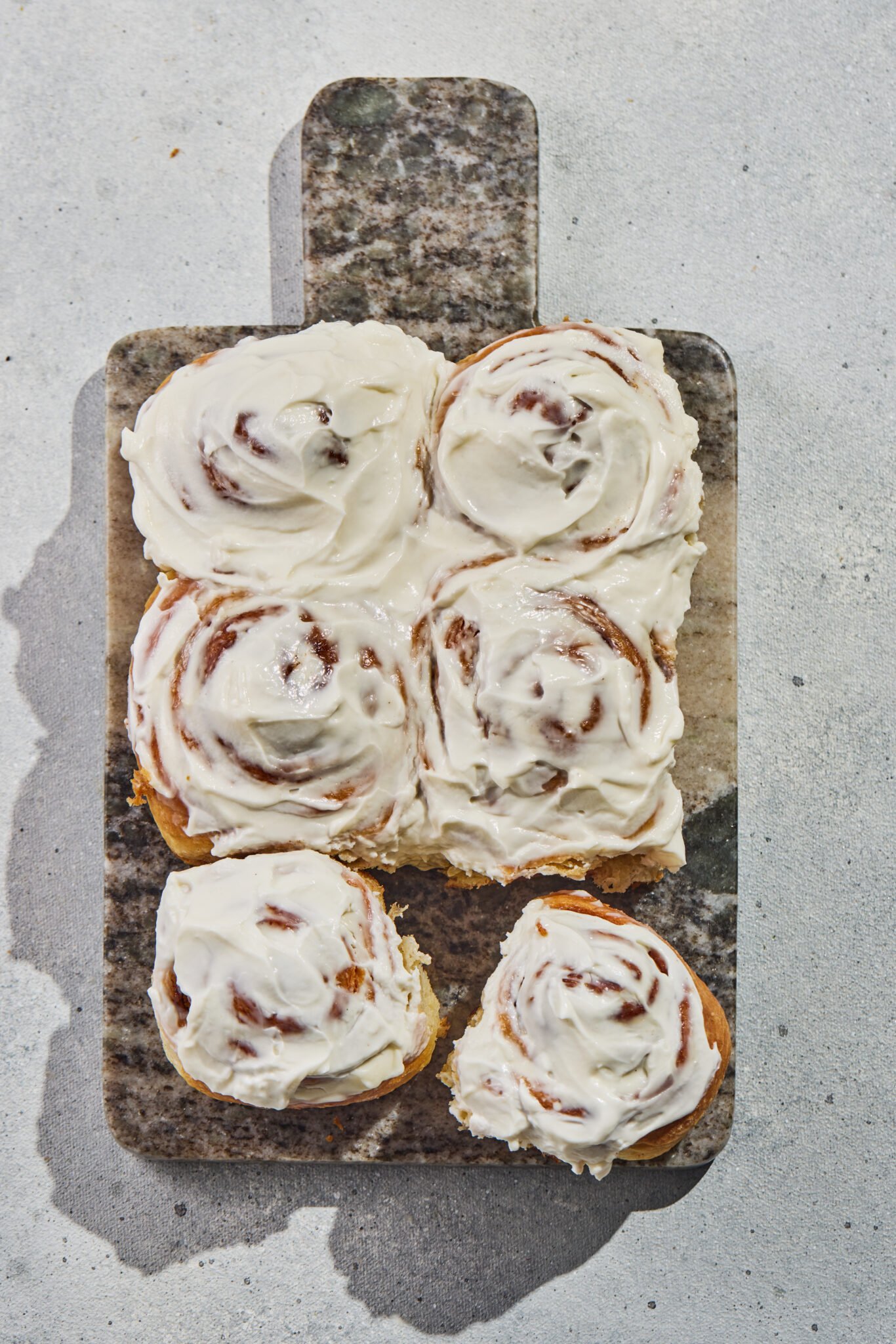 Cardamom Cinnamon Rolls with Rosewater Cream Cheese Glaze - Beyond Chutney