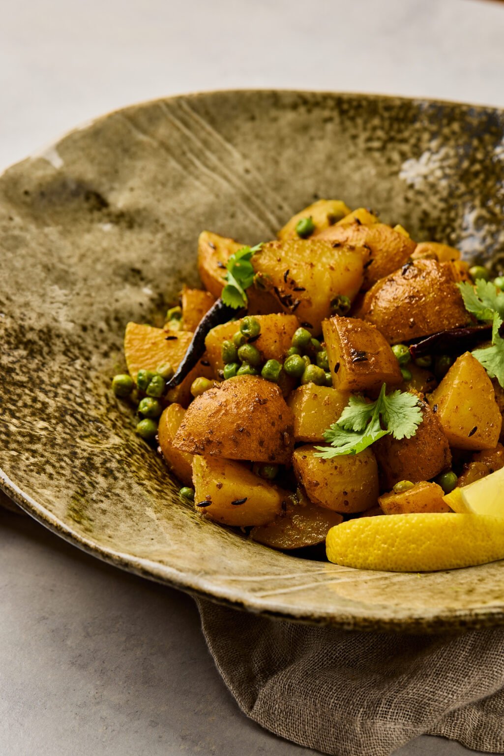 Aloo Mattar Sabzi (Spiced Potatoes with Peas) - Beyond Chutney