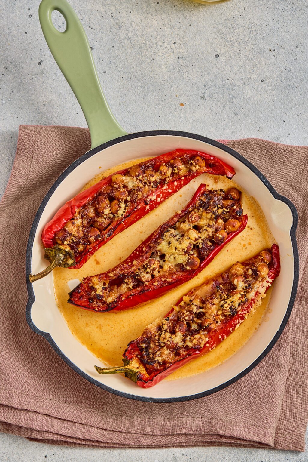 Chana Masala Stuffed Peppers (Easy 30-Minute Dinner) - Beyond Chutney